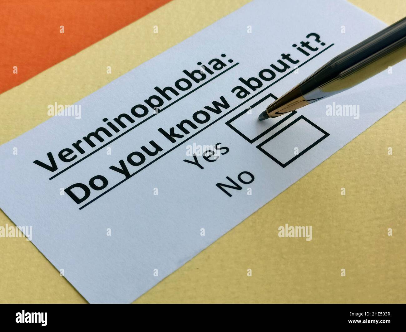 Verminophobia hi-res stock photography and images - Alamy