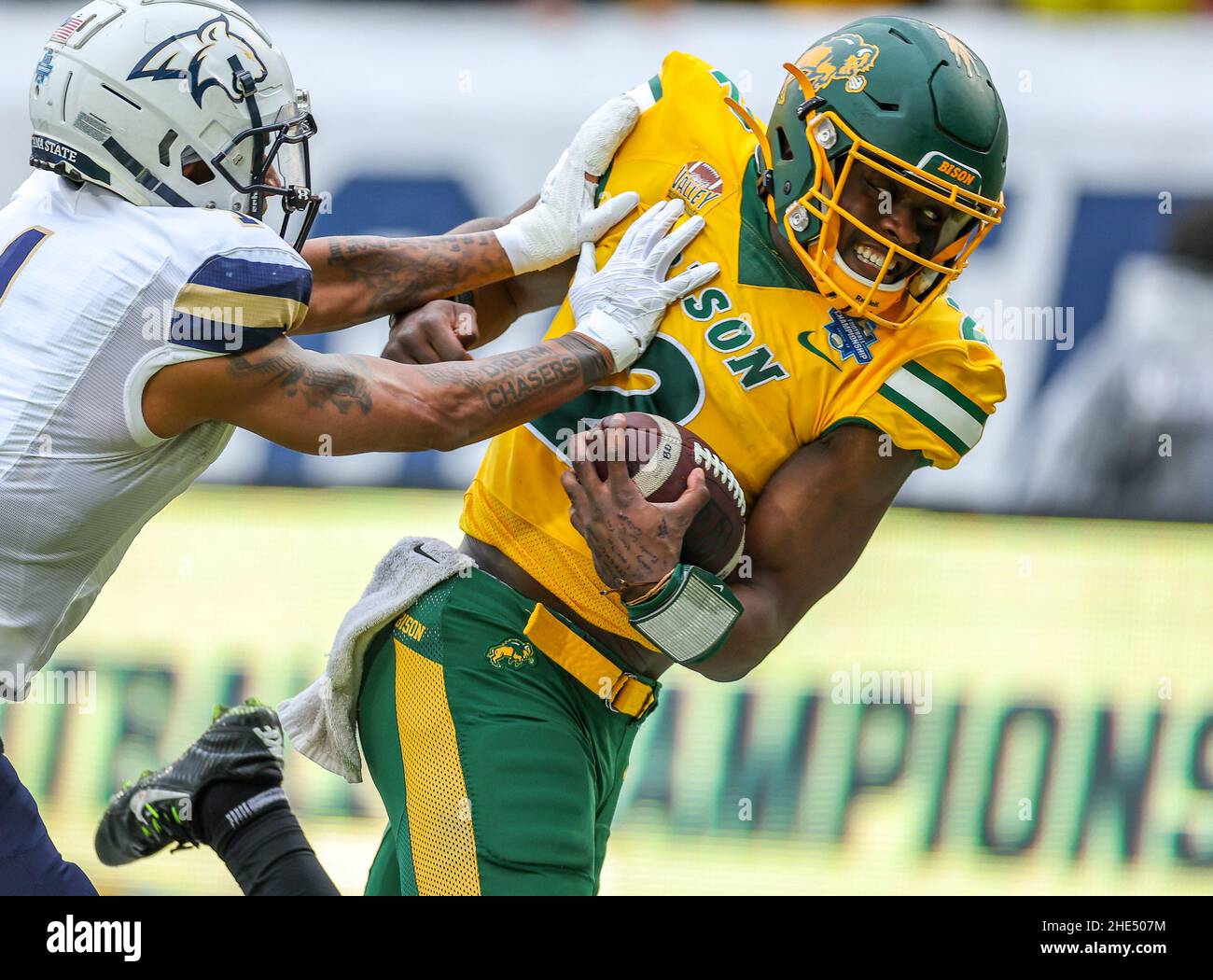 January 8, 2022 Frisco, TX...Montana State Bobcats quarterback Quincy ...