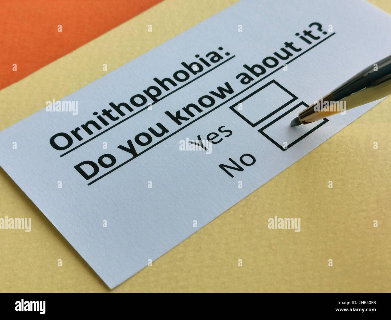 Ornithophobia hi-res stock photography and images - Alamy