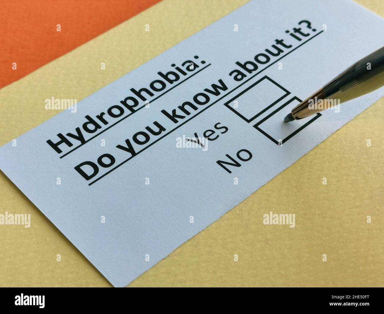 Hydrophobia hi-res stock photography and images - Alamy