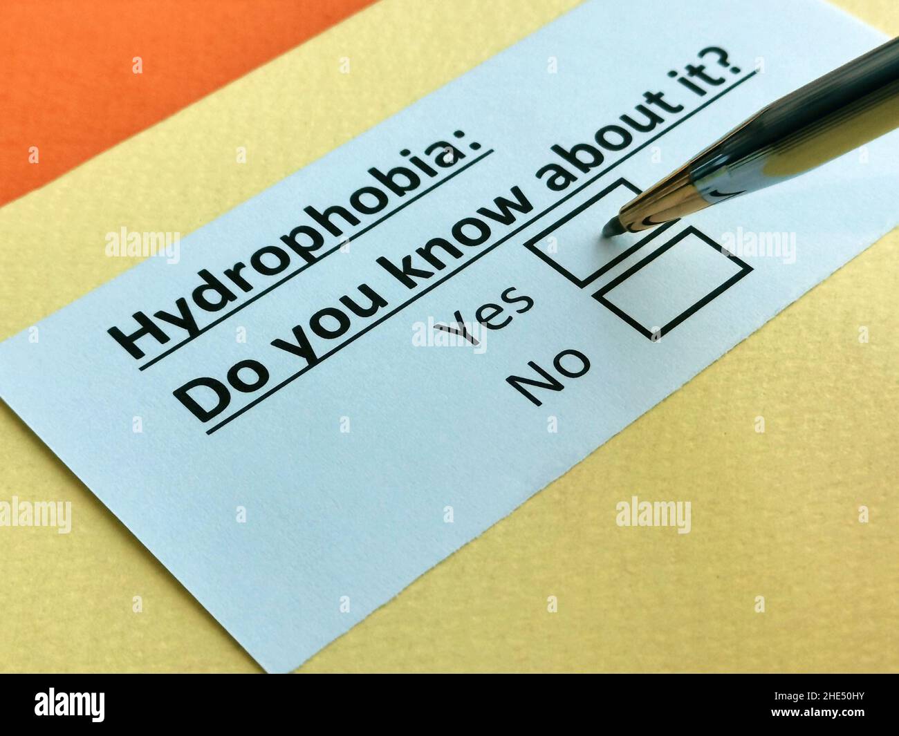 Hydrophobia hi-res stock photography and images - Alamy