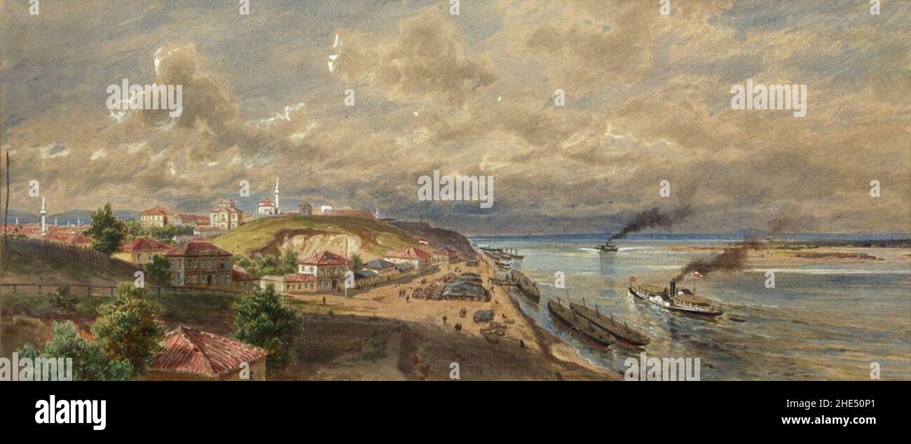 Ruse port by Felix Kanitz Stock Photo - Alamy