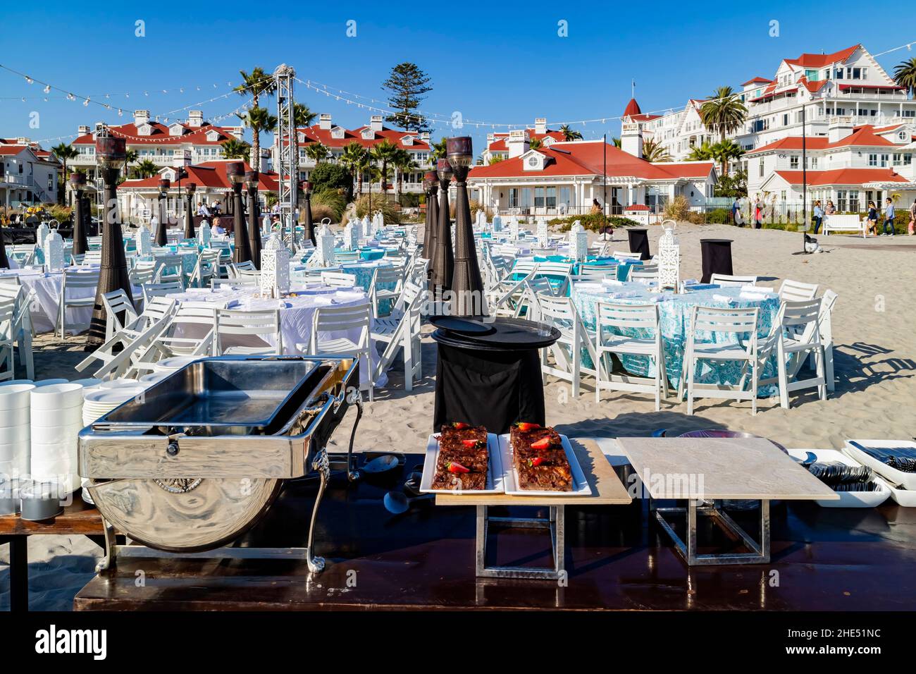 San Digeo, MAY 28 2015 - Sunny view of the Historical Hotel del ...