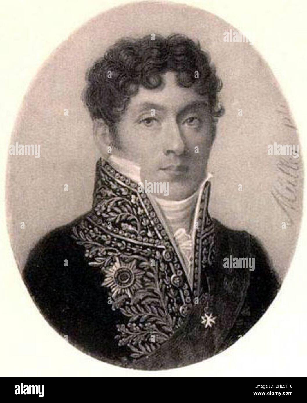 RusPortraits v4-113 Lev Alekseevich Yakovlev, 1764-1839 Stock Photo - Alamy