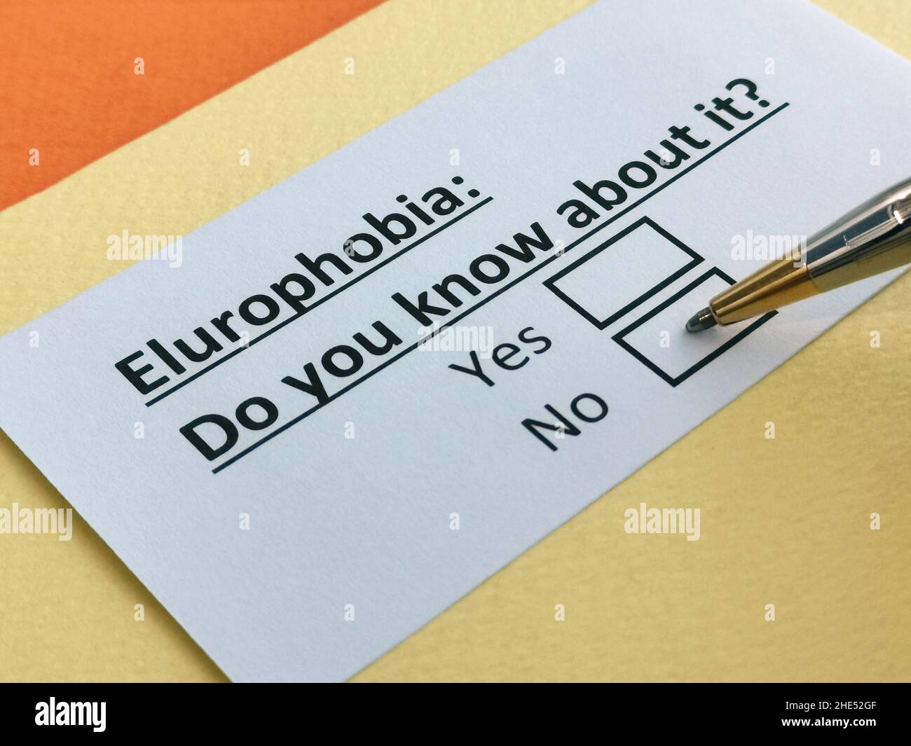 Elurophobia hi-res stock photography and images - Alamy