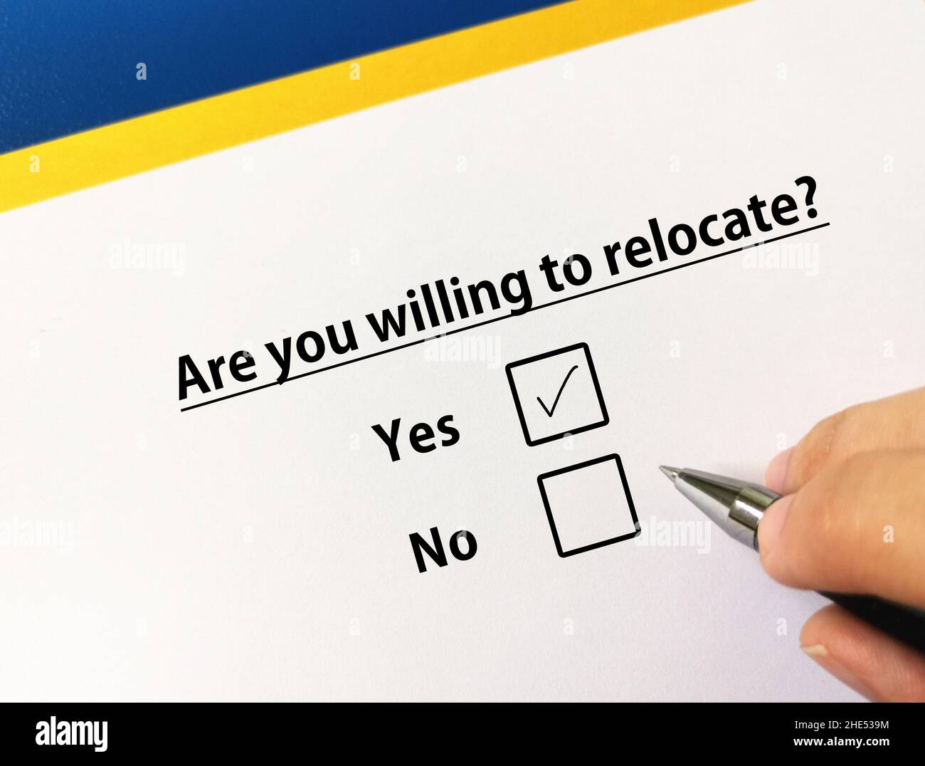 Willing to relocate hi-res stock photography and images - Alamy