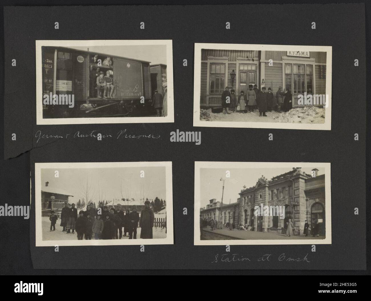 Russia). German & Austrian prisoners. (Russian men and women). (Russian ...