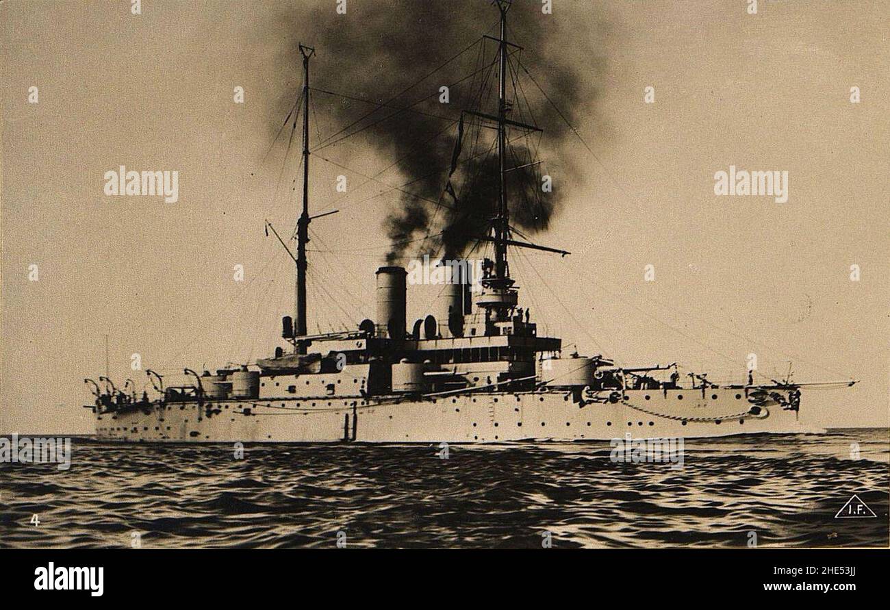 Russian Battleship Rostislav Stock Photo - Alamy