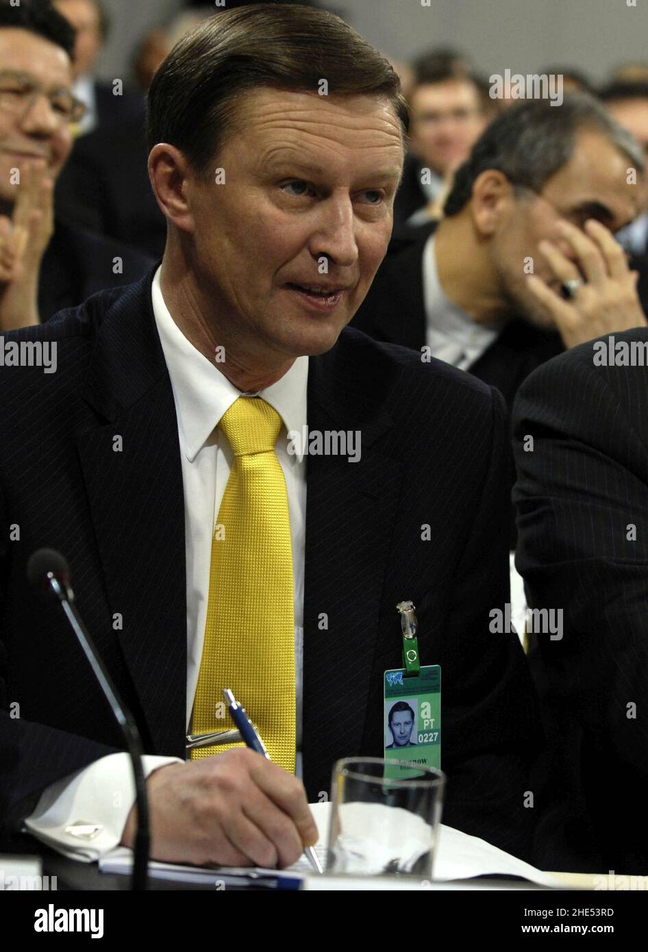 Russian defense minister sergei ivanov hi-res stock photography and ...