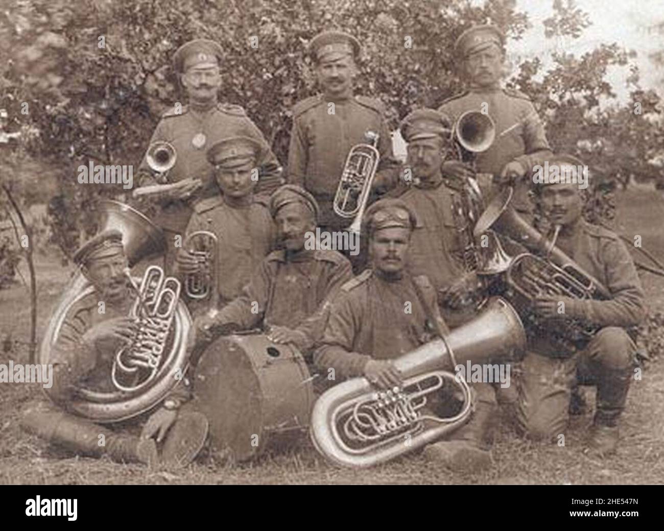 Russian Military Ensemble, 1915 Stock Photo - Alamy