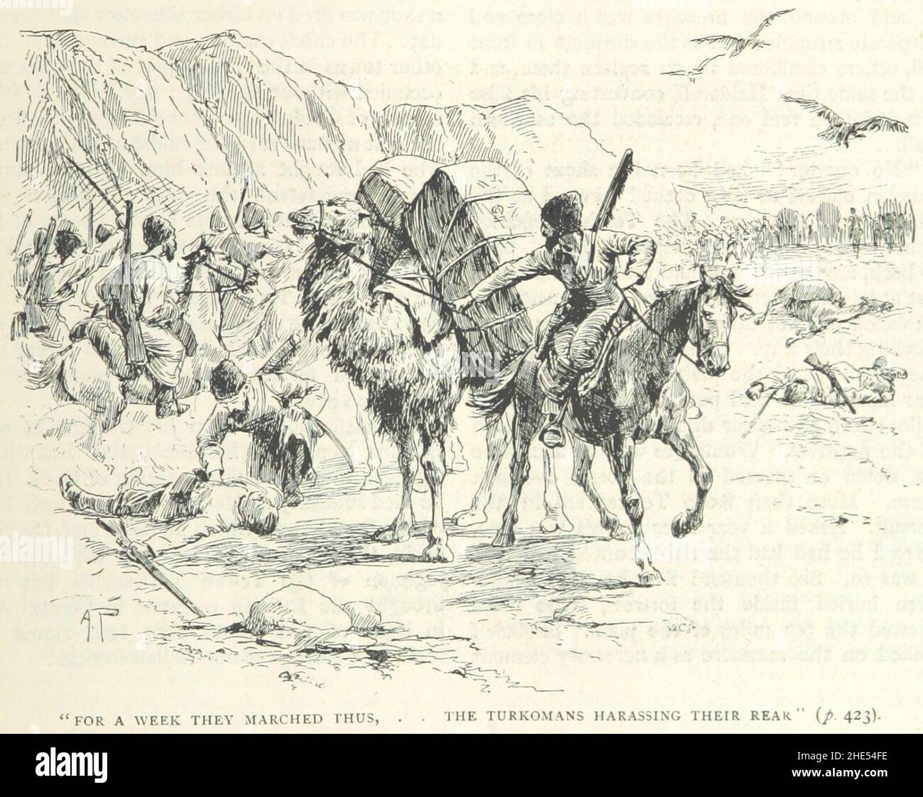 Russian retreat from Geok Tepe (1879 Stock Photo - Alamy