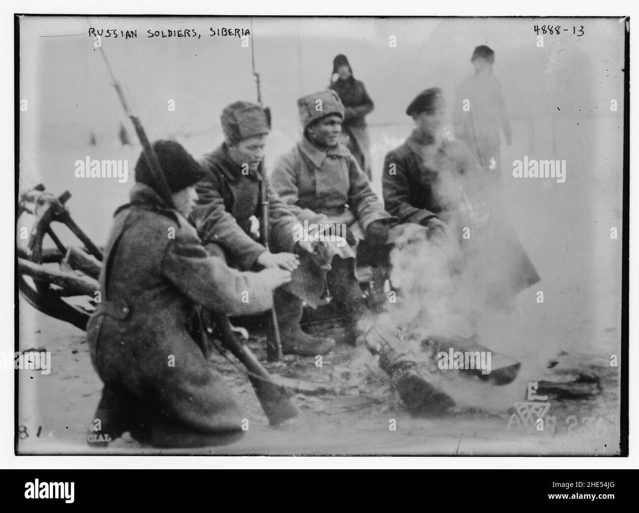 Russian soldiers, Siberia Stock Photo - Alamy