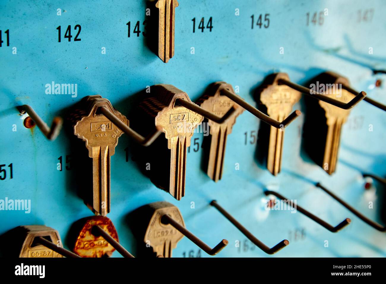 Property keys hooks hi-res stock photography and images - Alamy