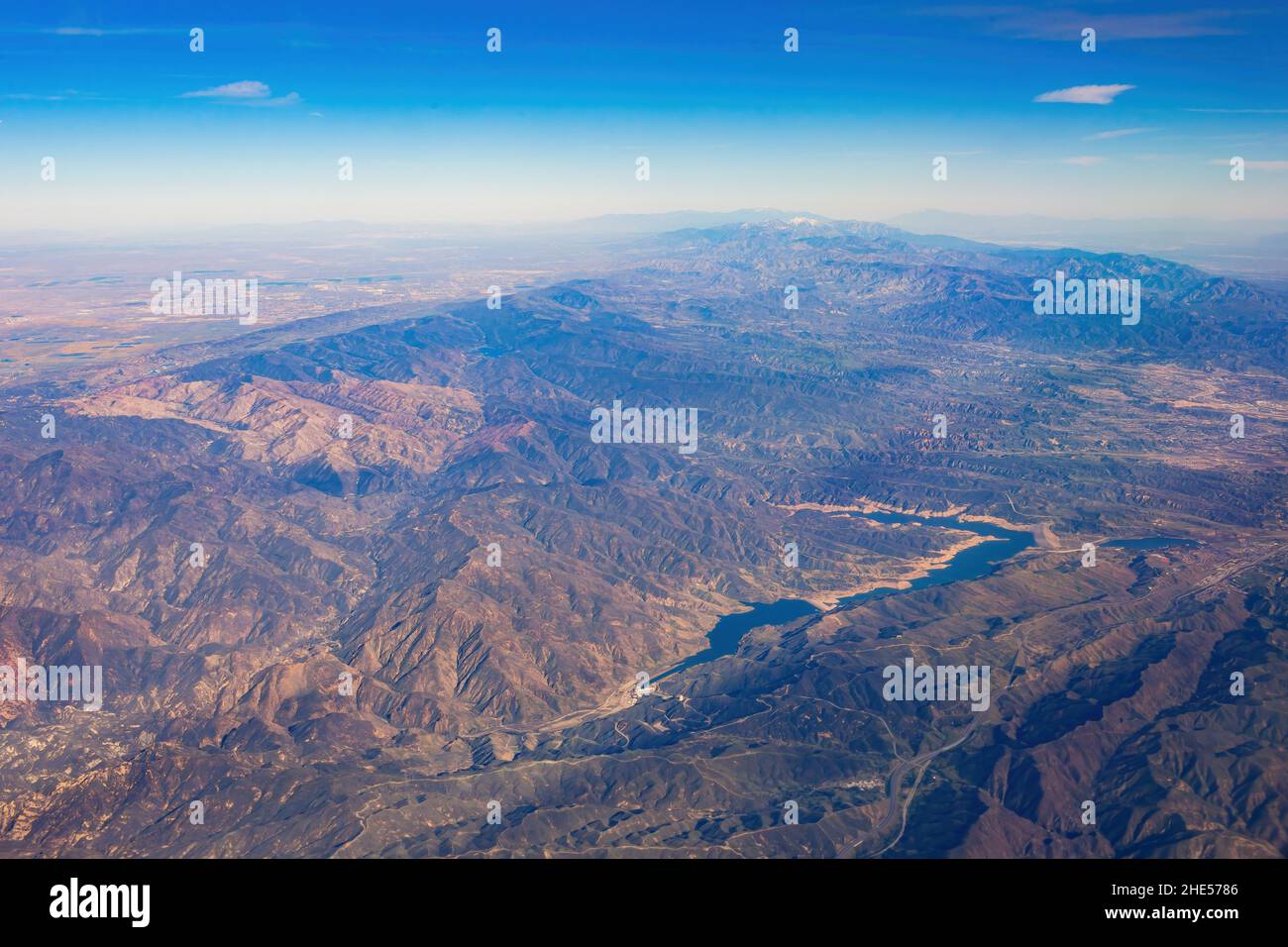 Aerial view of the Castaic Lake at California Stock Photo - Alamy