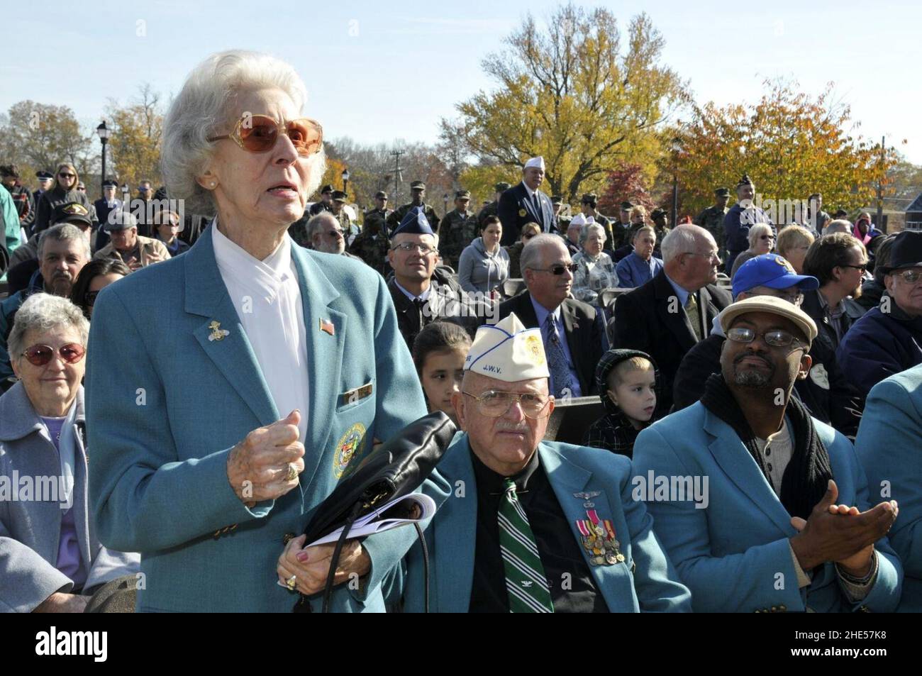 Ruth Harden WWII memorial dedication ceremony Delaware Stock Photo - Alamy
