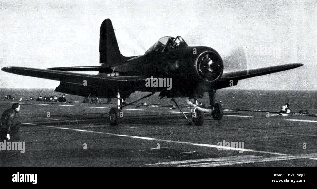 Ryan FR-1 Fireball is launched from USS Charger (CVE-30), circa in 1945 ...