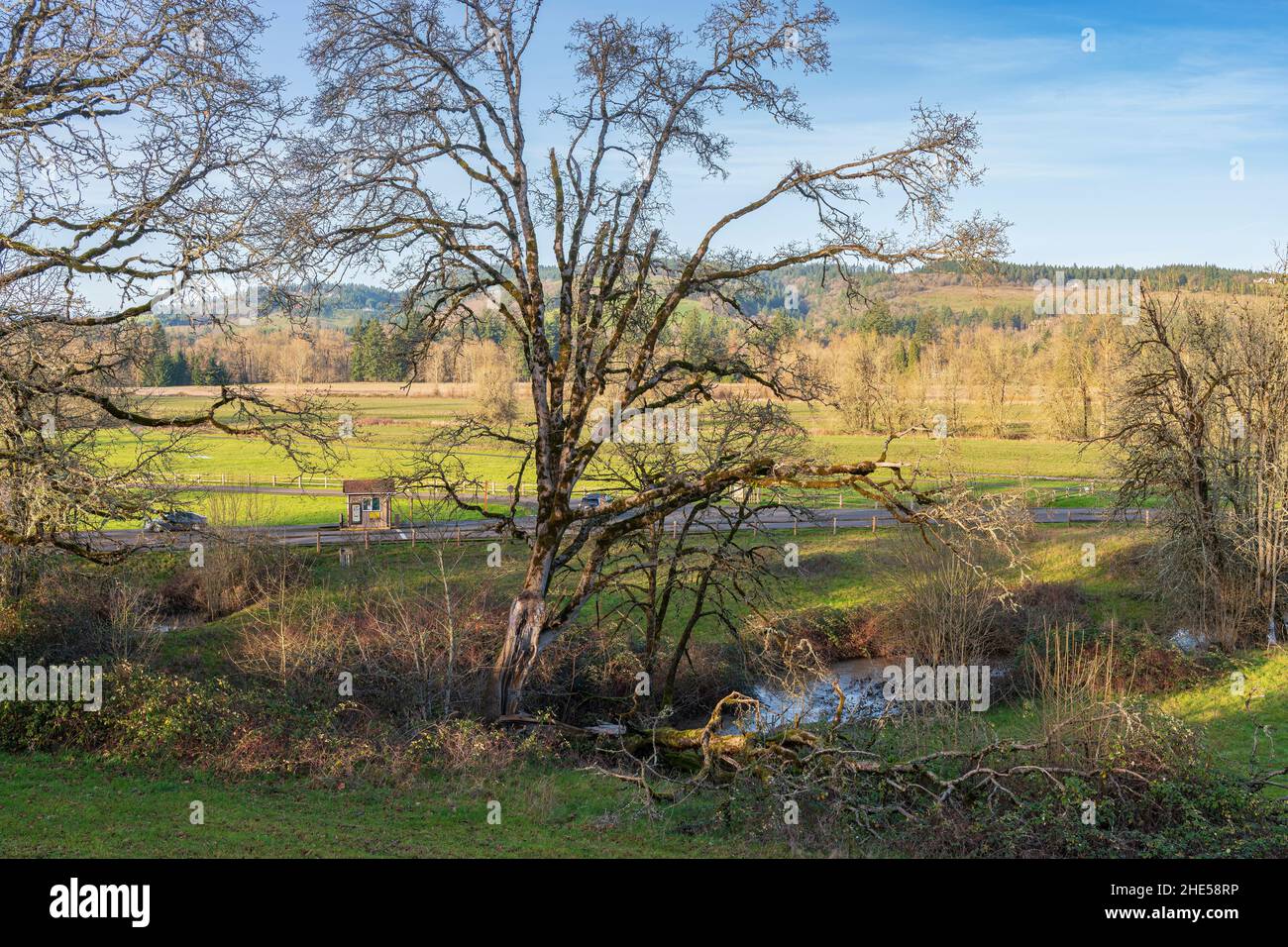 Champoeg historical state park Oregon Stock Photo - Alamy