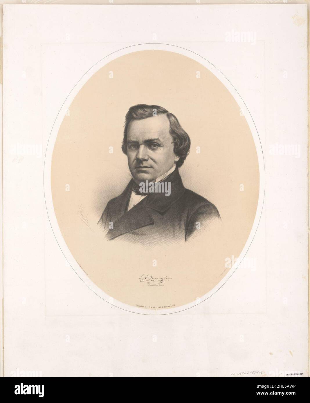 S.A. Douglas, U.S. Senator from Illinois Stock Photo - Alamy