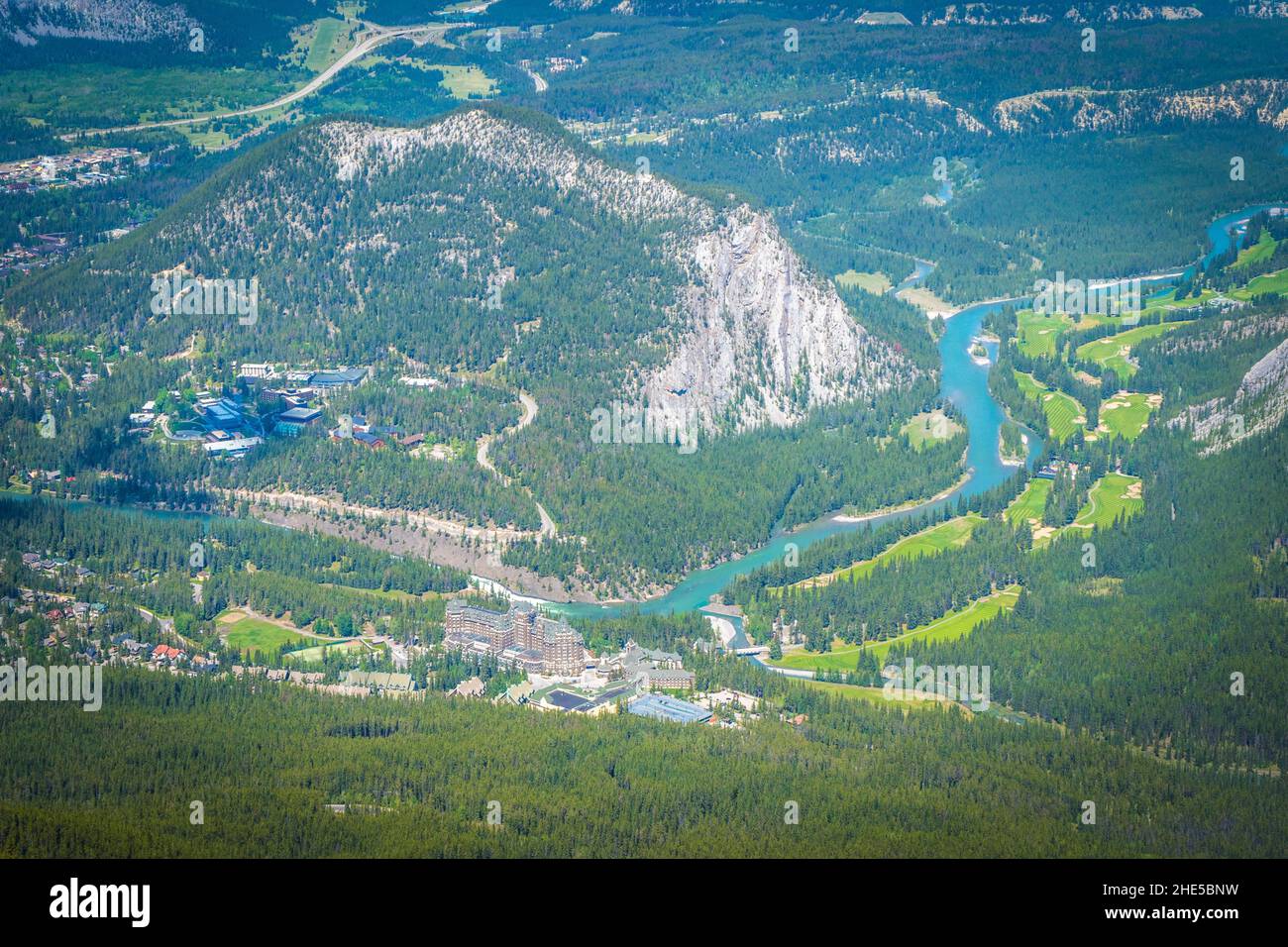 Banff town aerial hi-res stock photography and images - Alamy
