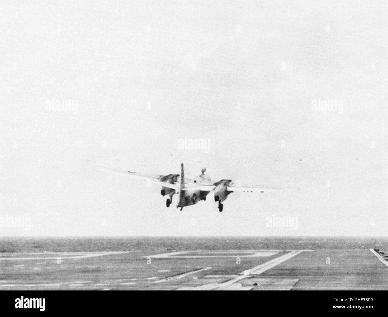 S2F-1 Tracker of VS-31 is launched from USS Antietam (CVS-36) in 1956 ...