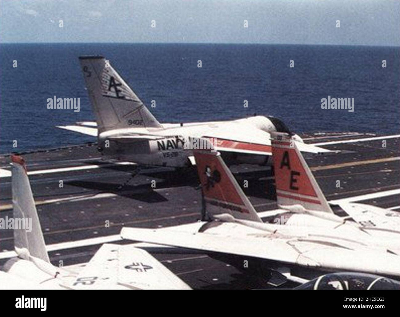 S-3A Viking of VS-28 landing on USS Forrestal (CV-59) in 1985 Stock ...