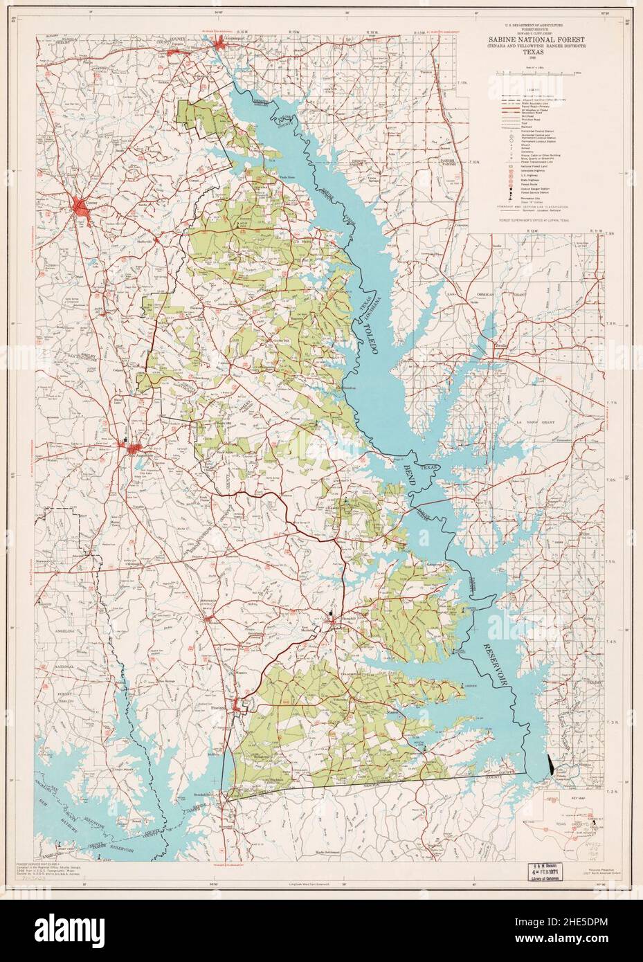 Sabine National Forest (Tenaha and Yellowpine Ranger Districts), Texas ...
