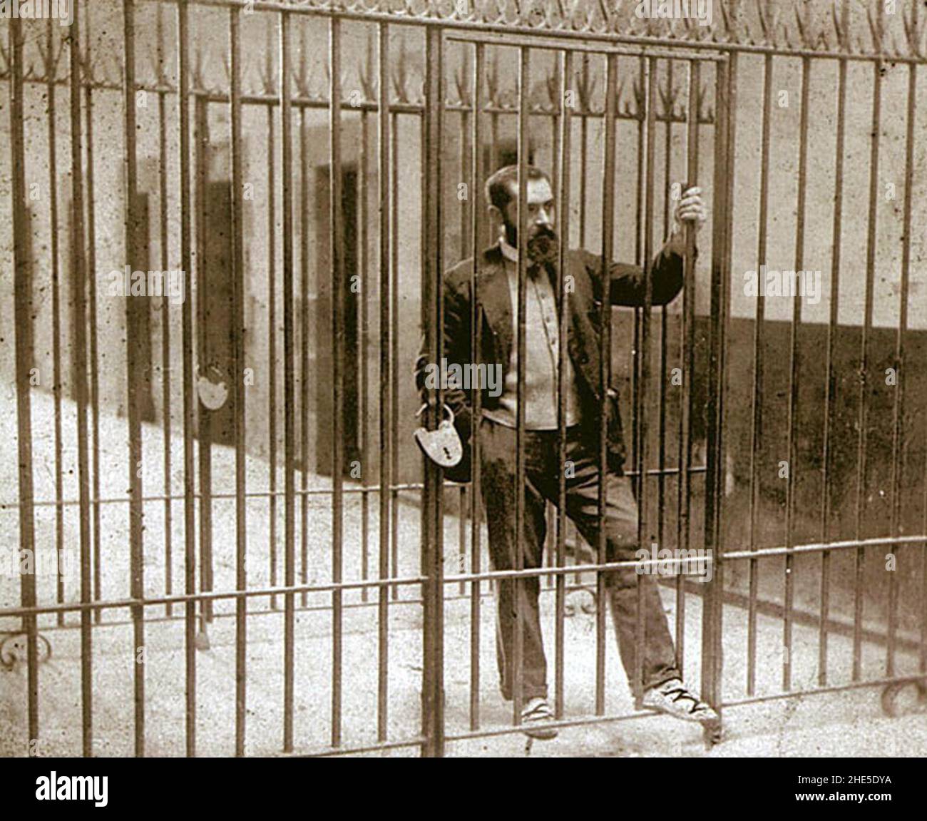 Sabino Arana in Larrinaga prison, 1895 Stock Photo - Alamy