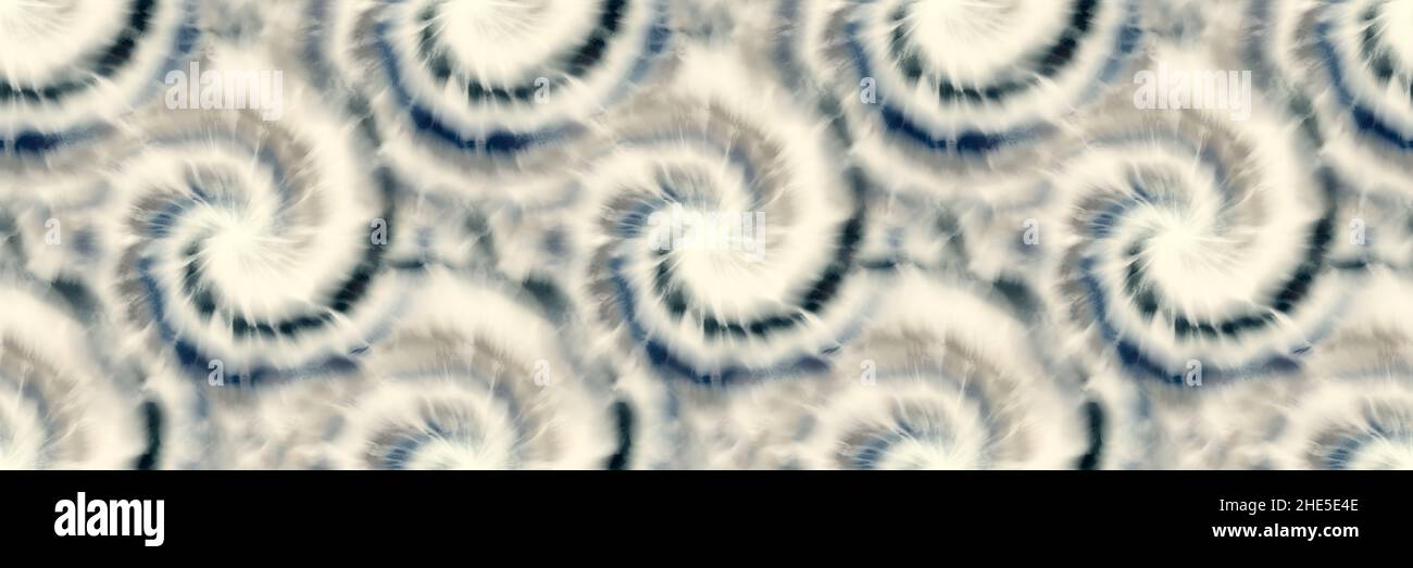 Seamless funky 1970s tie dye border motif pattern for surface design ...