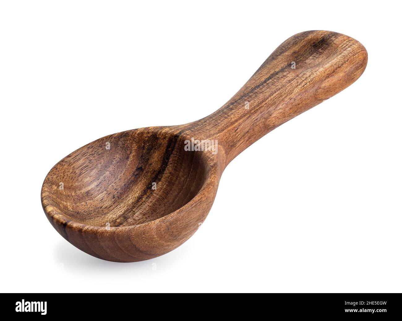 empty wooden spoon isolated on white background Stock Photo - Alamy