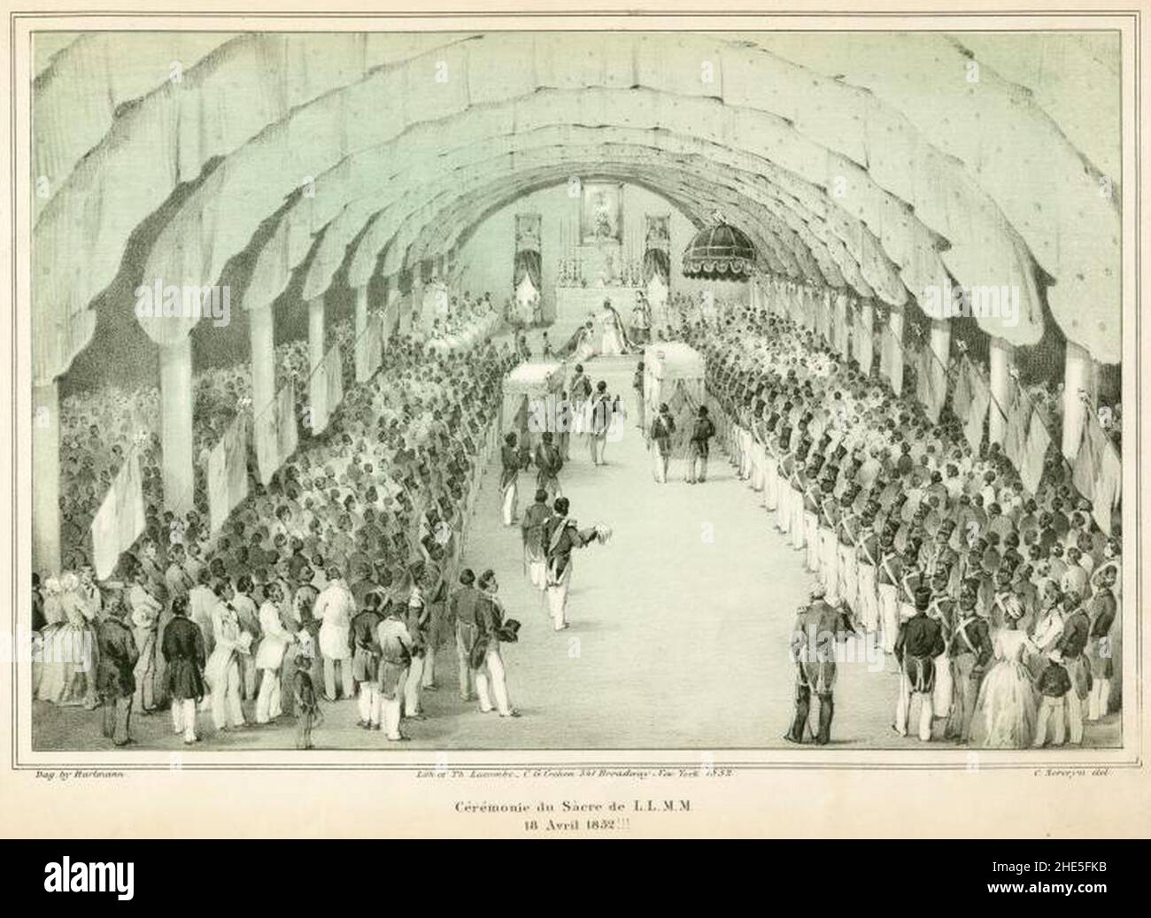 Sacre de l'empereur Faustin Soulouque Stock Photo - Alamy