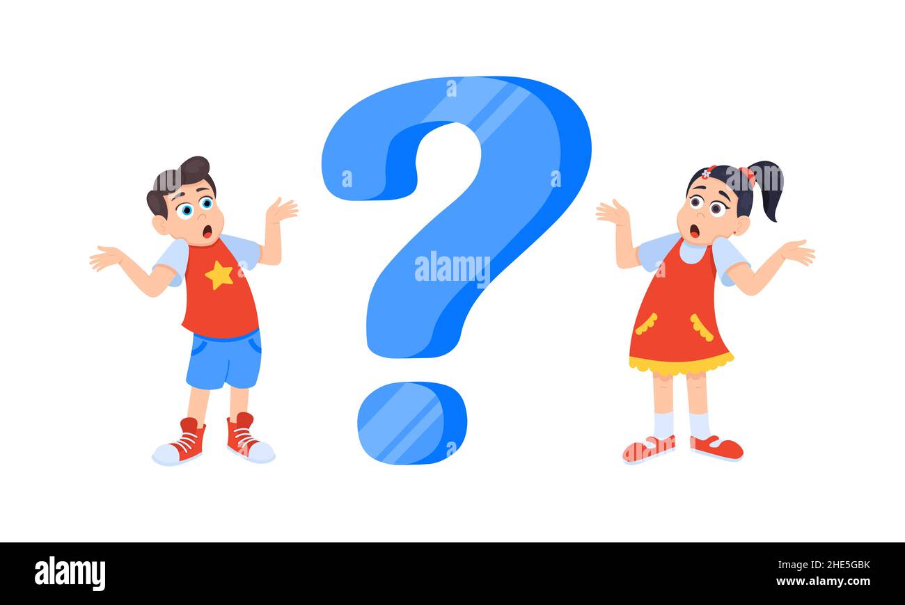 Cartoon boy asking question hi-res stock photography and images - Alamy