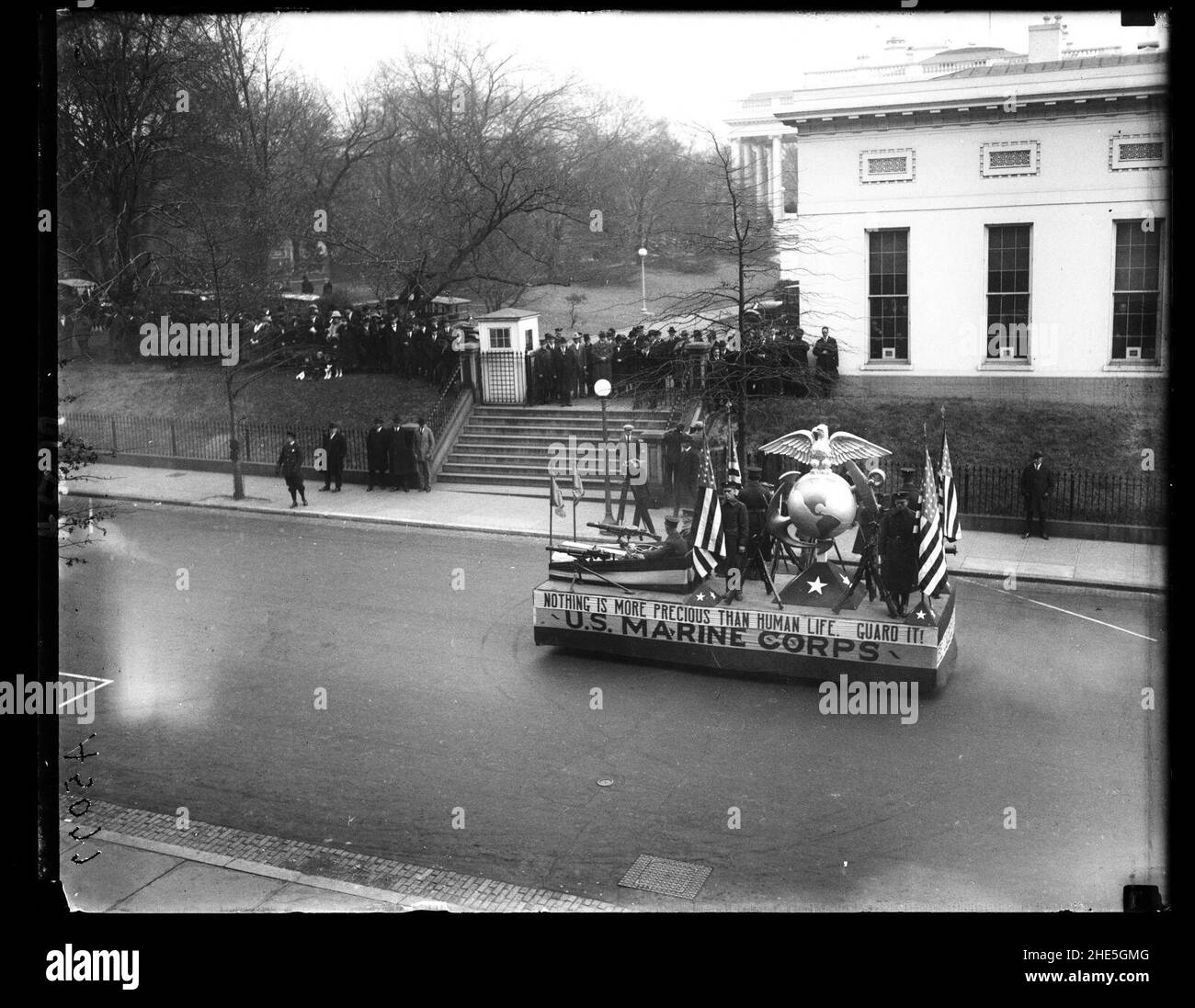 Safety week parade float, U.S. Marine Corps, Washington, D.C Stock ...