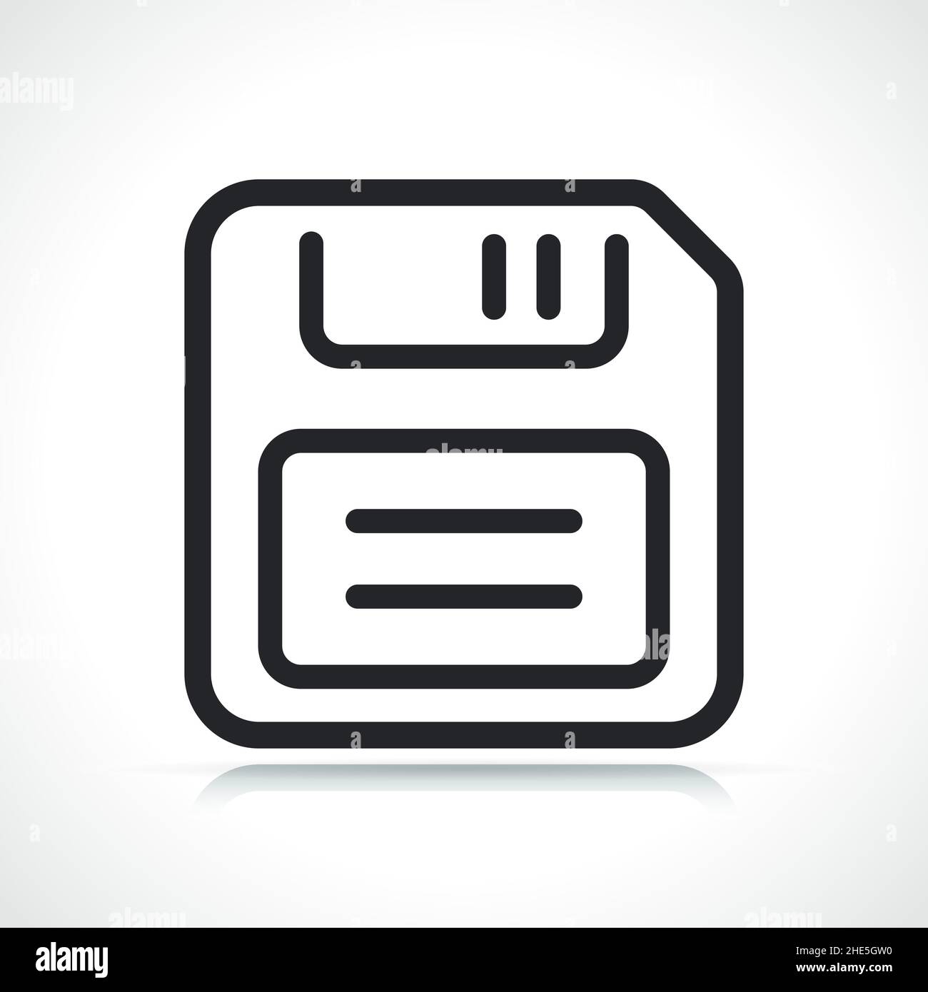 Illustration of floppy disk Stock Vector Images - Alamy