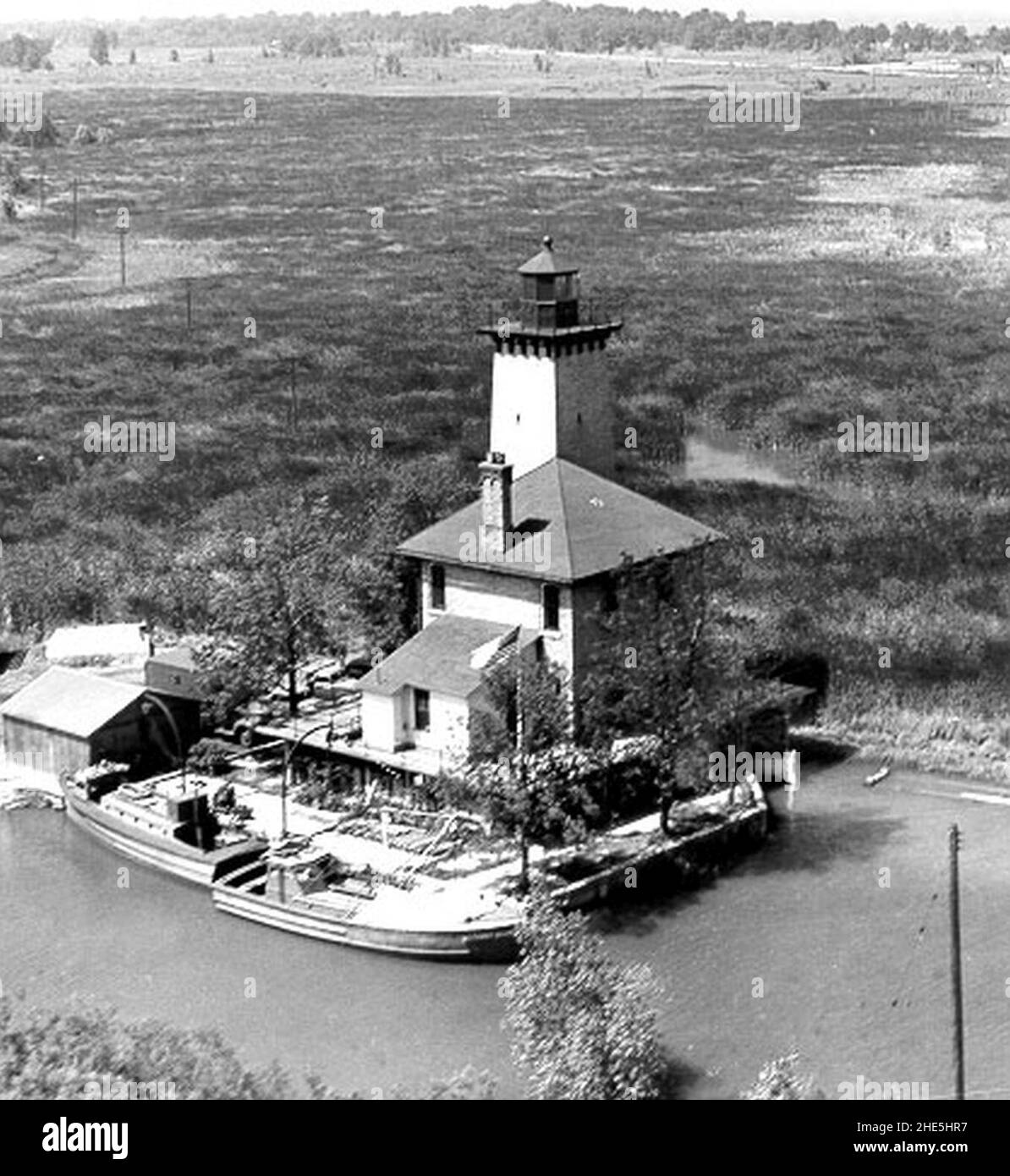 Saginaw River Rear Range Light USGOV Stock Photo - Alamy