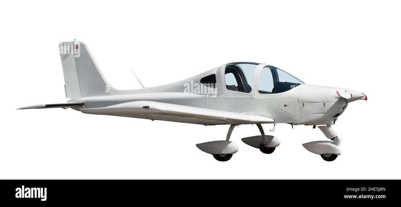 Sports monoplane on white background Stock Photo - Alamy