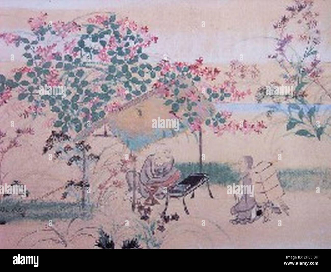 Saigyo Monogatari Emaki - Ogata Korin - Saigyo Stock Photo - Alamy