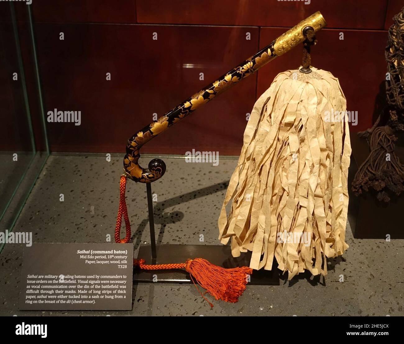 Saihai (command baton), Japan, mid Edo period, 1700s AD, paper, lacquer ...