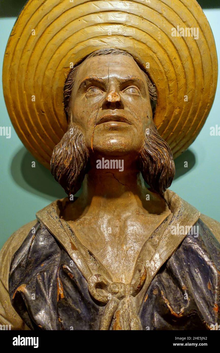 Sailor (tobacconists signboard) detail by Louis Jobin (1845-1928), 1873 ...