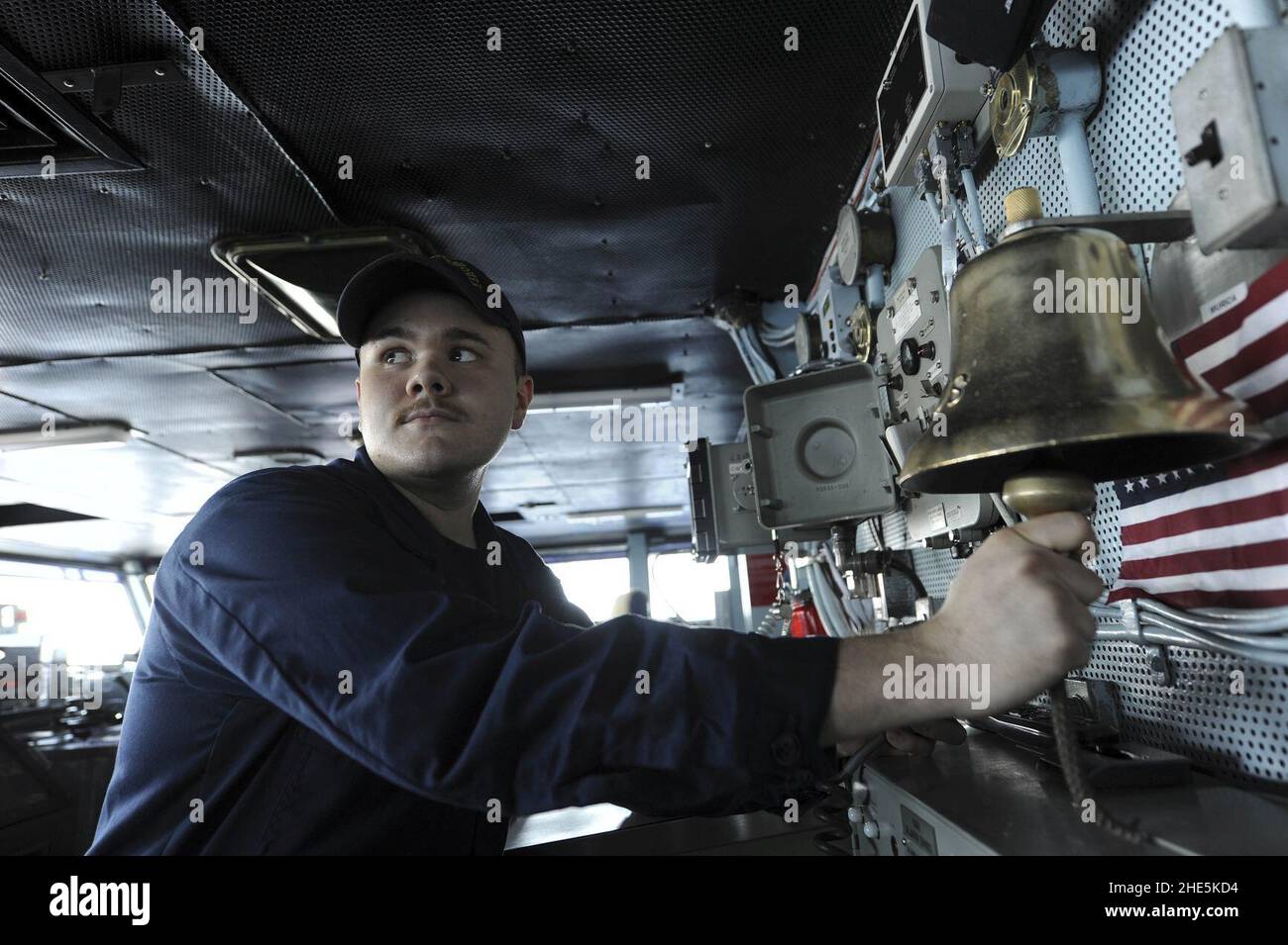 Sailor stands watch aboard USS Dwight D. Eisenhower. (8803397737 Stock ...