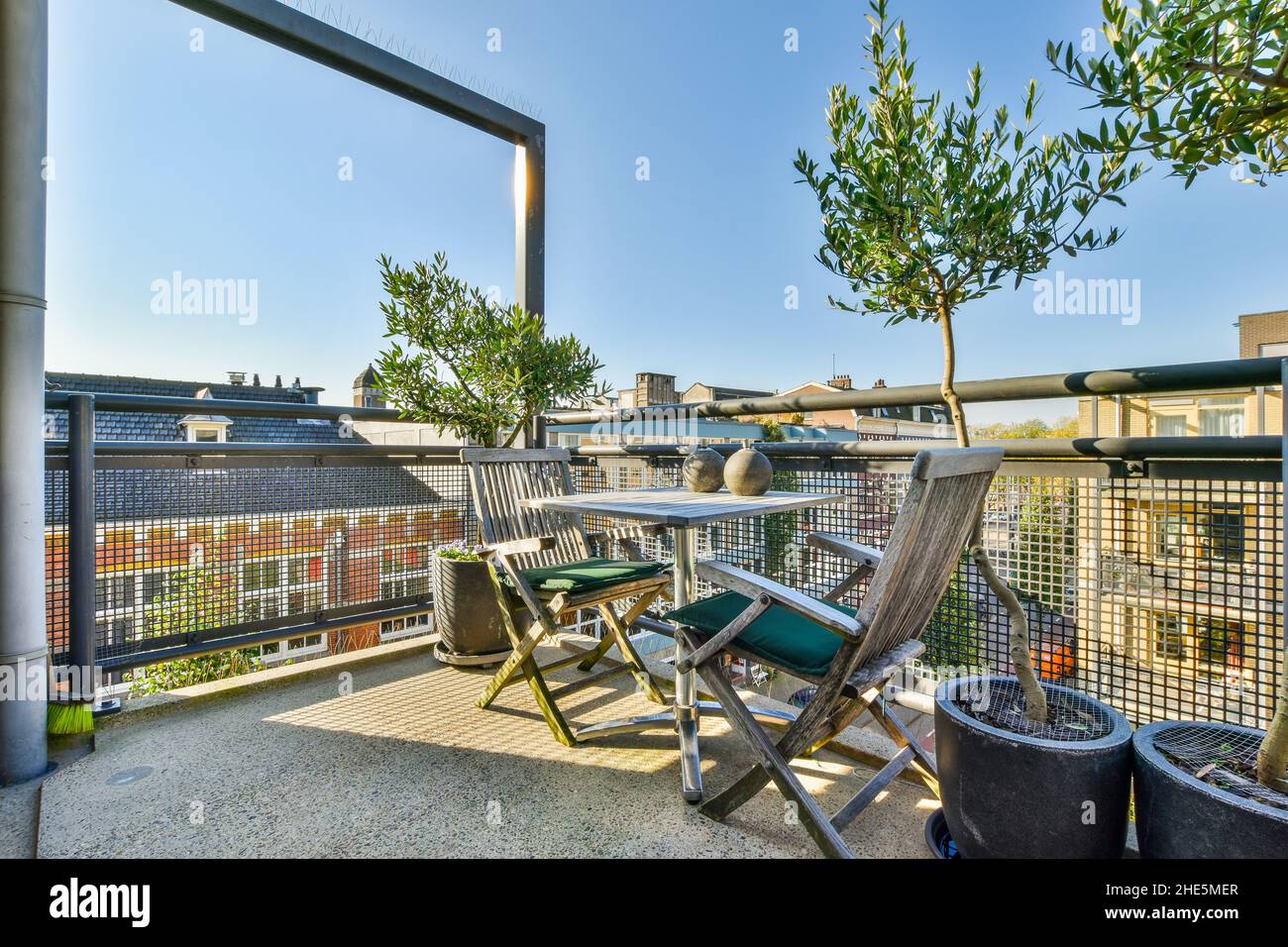 View of the beautiful veranda of the house Stock Photo - Alamy