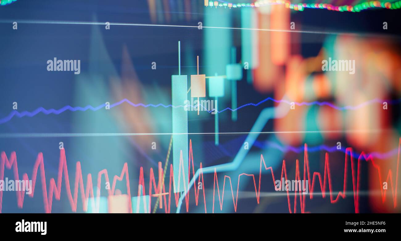 Economy trends background for business idea and all art work design ...