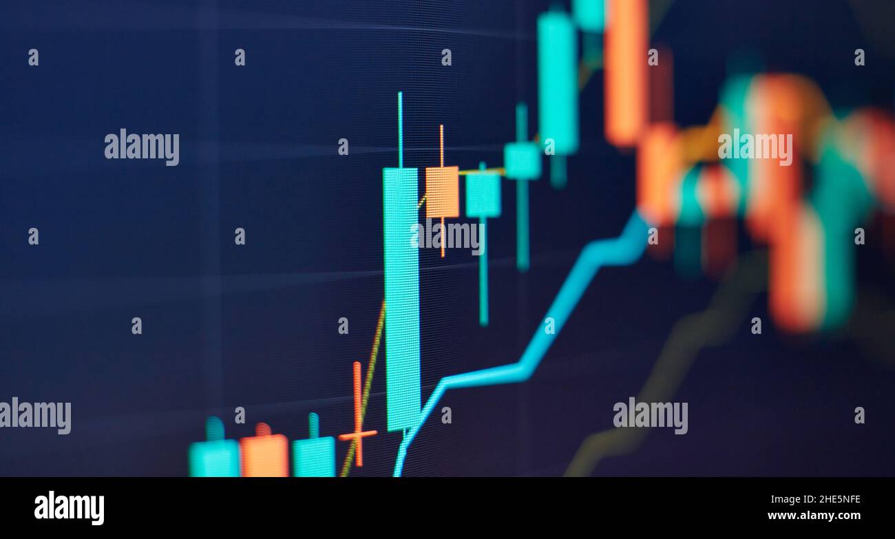 Economy trends background for business idea and all art work design ...