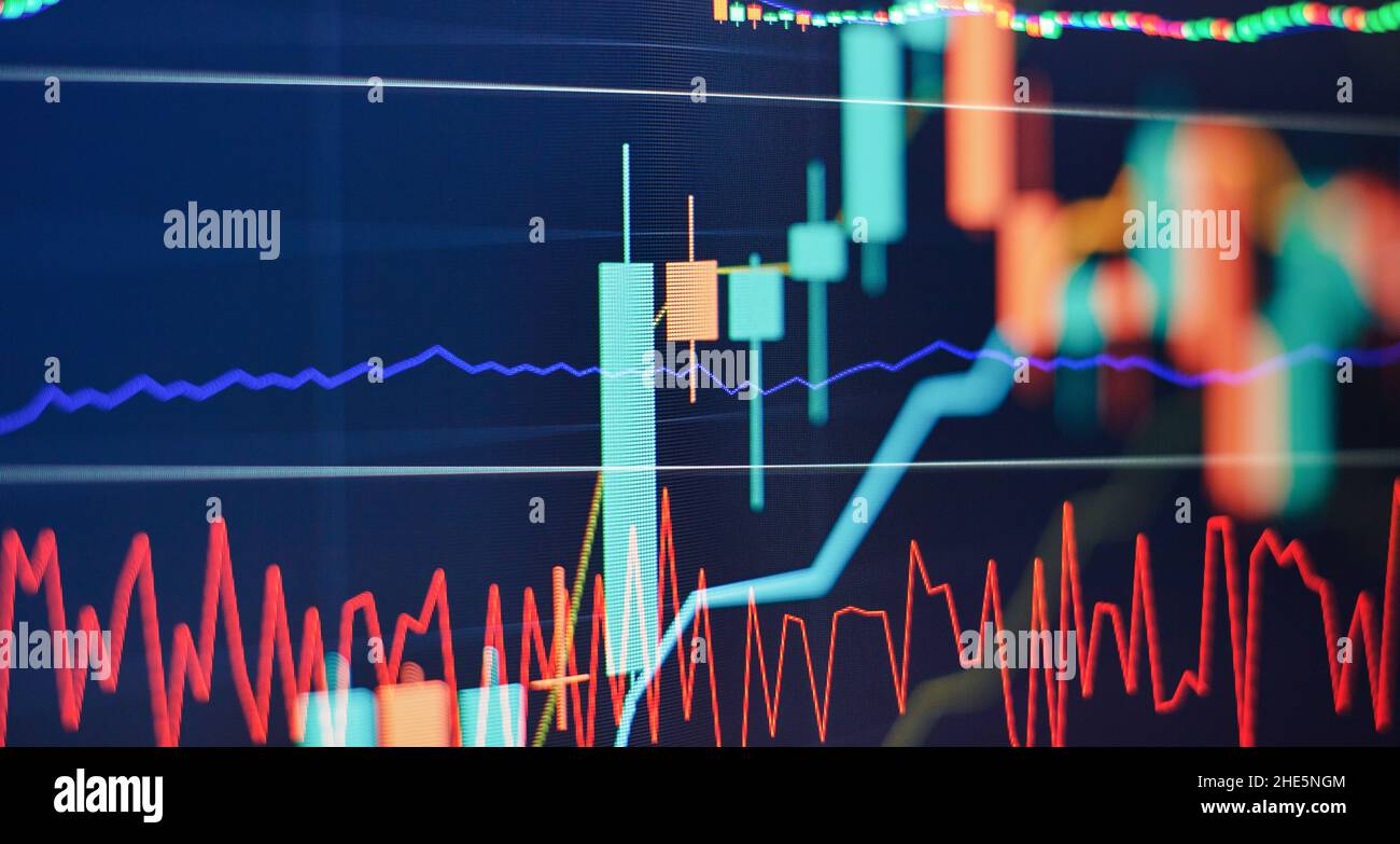 Economy trends background for business idea and all art work design ...