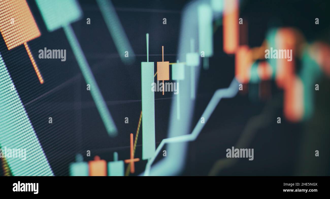 Economy trends background for business idea and all art work design ...