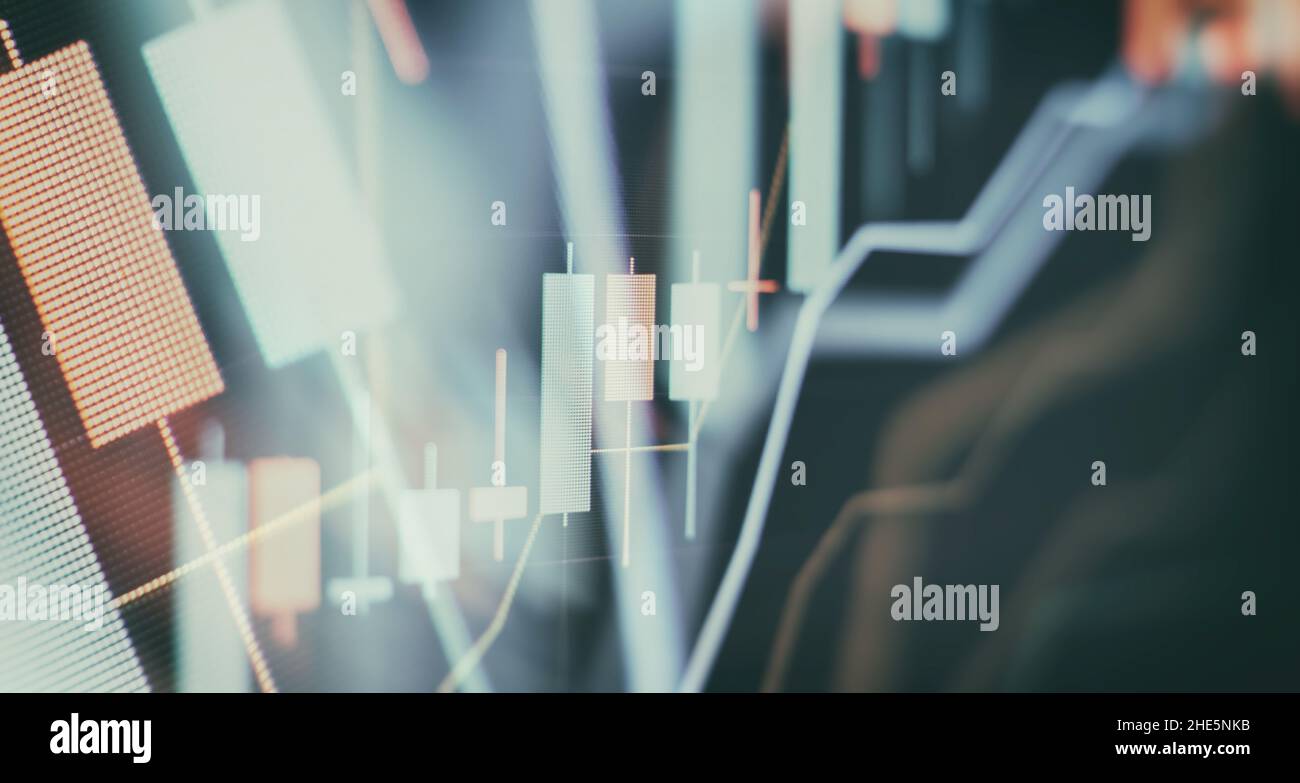 Financial accounting of profit summary graphs analysis Stock Photo - Alamy