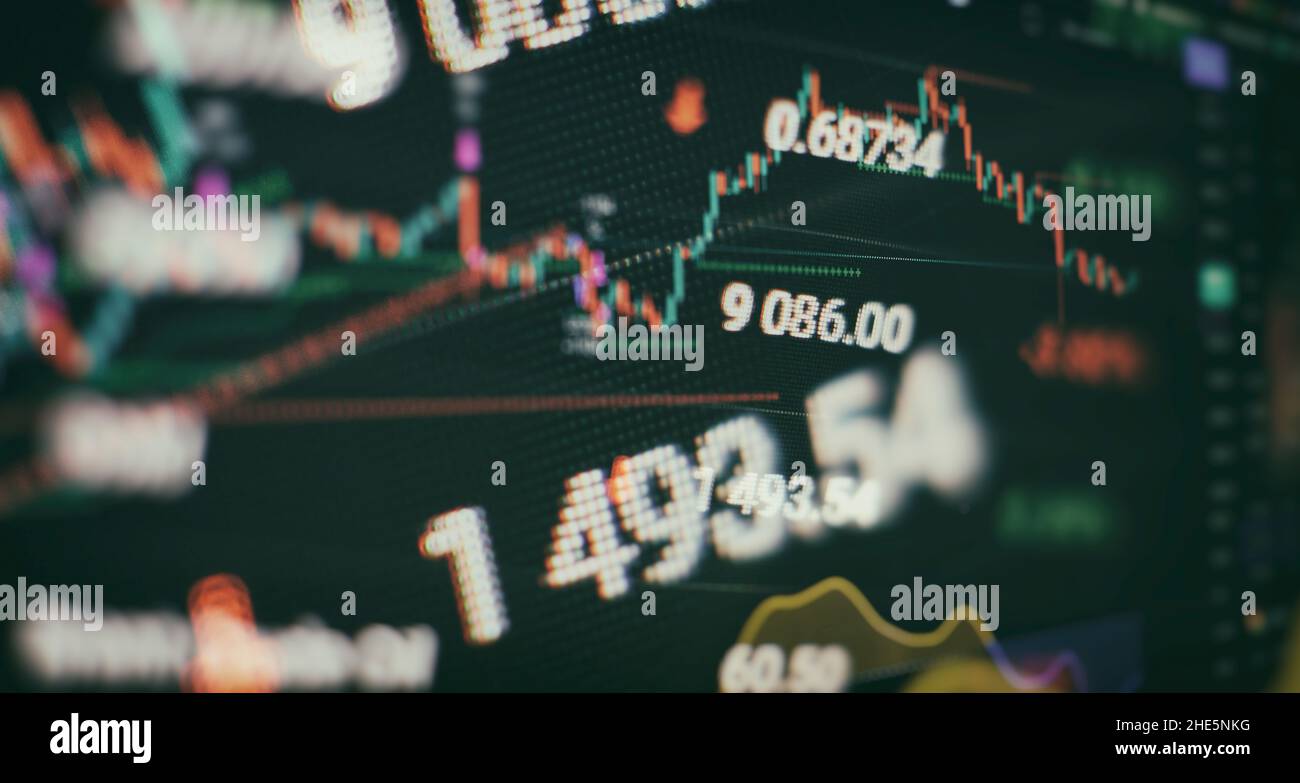 Stock market or forex trading graph in futuristic concept with ...