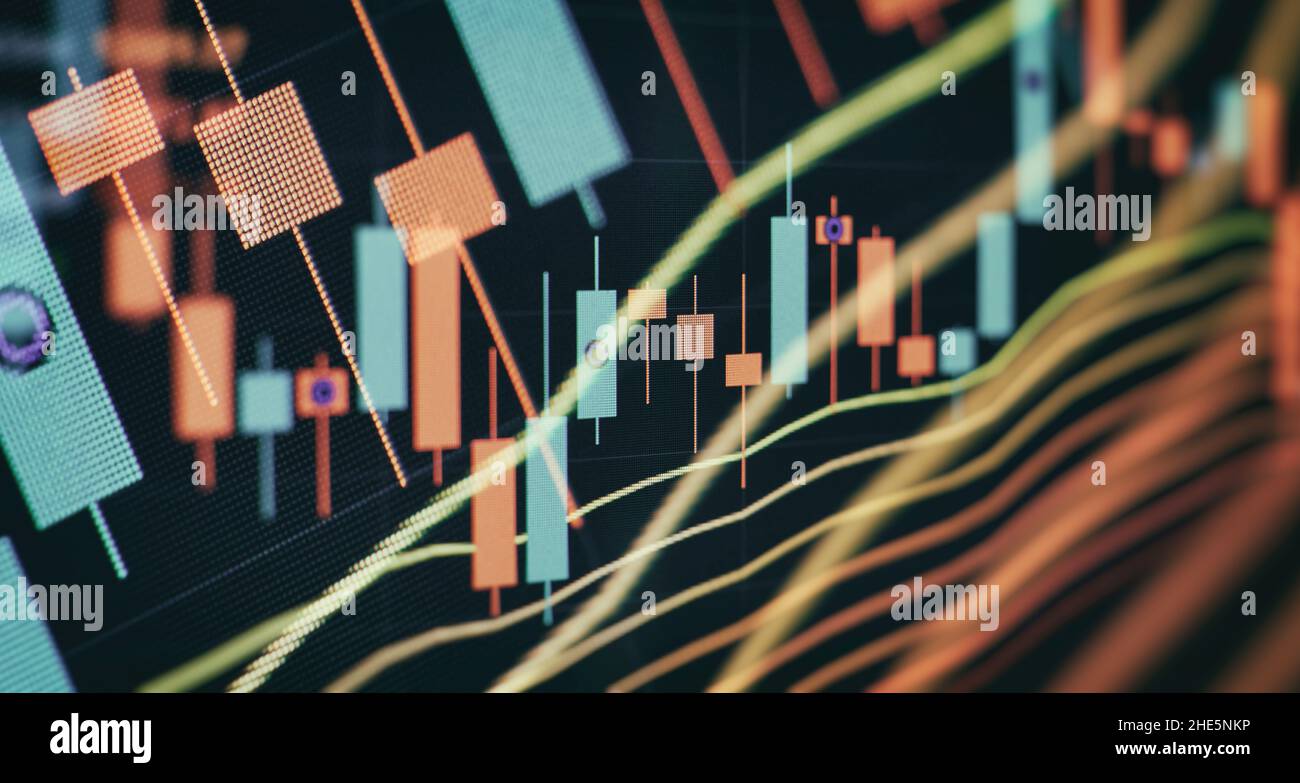 Stock market or forex trading graph in futuristic concept with ...