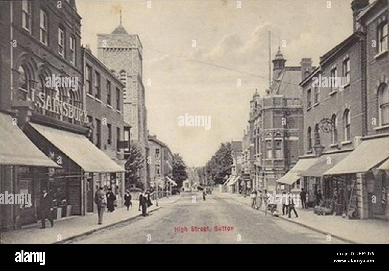 High street sutton hi-res stock photography and images - Alamy