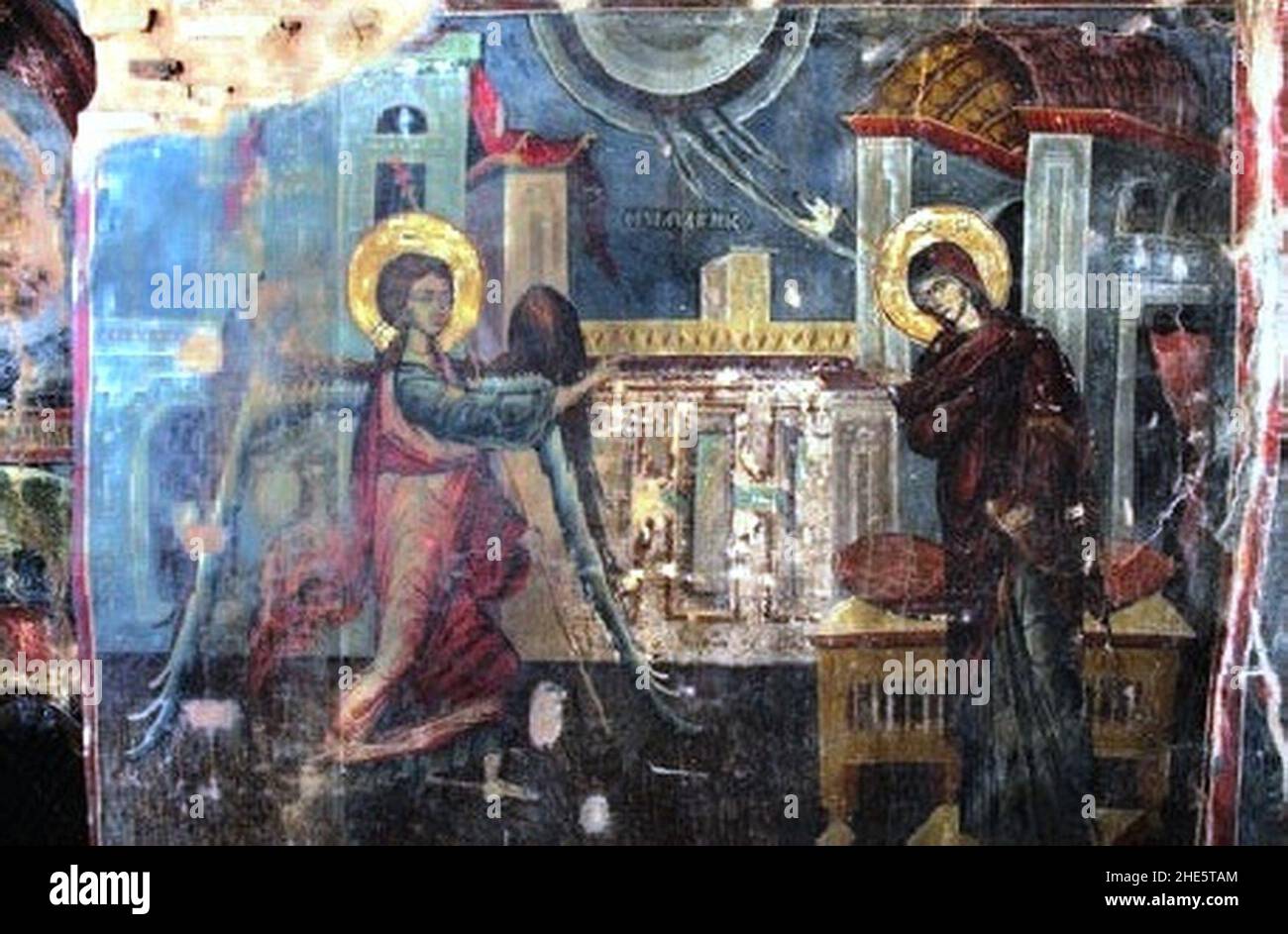 Saint Apostles Church in Kastoria, Annunciation, Onufri Argites, 1547-2 ...
