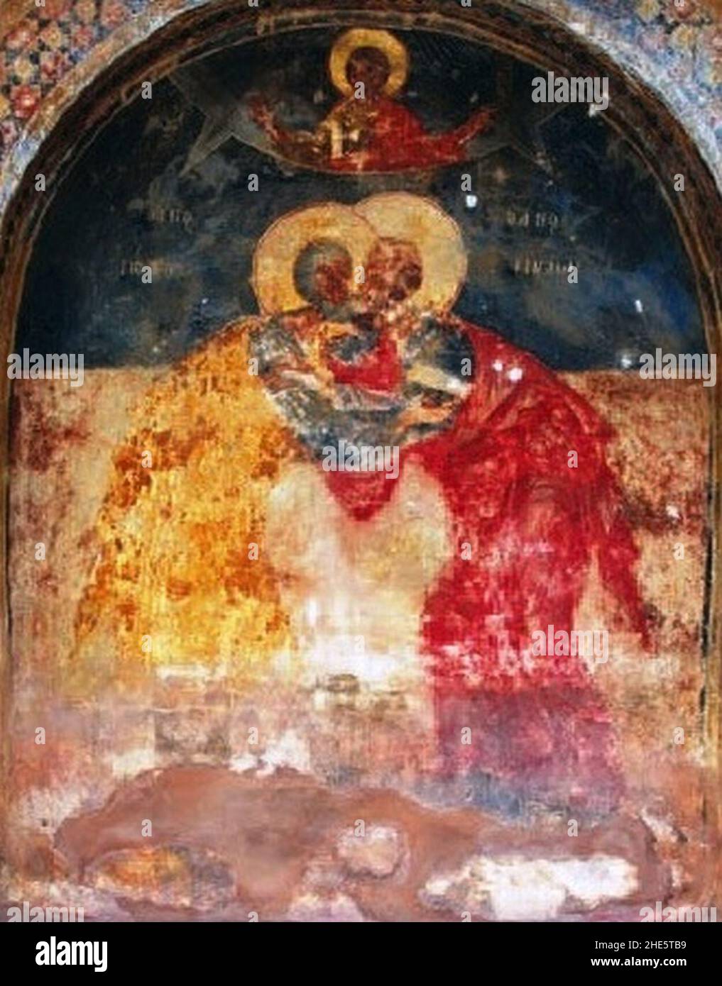 Saint Apostles Church in Kastoria Fresco, Onufri Argites, 1547 Niche ...